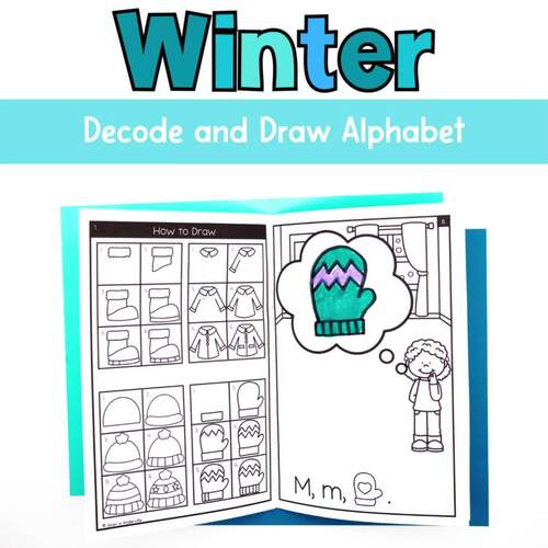 *HALF OFF* Winter Decodable Readers Alphabet | Directed Drawing ...