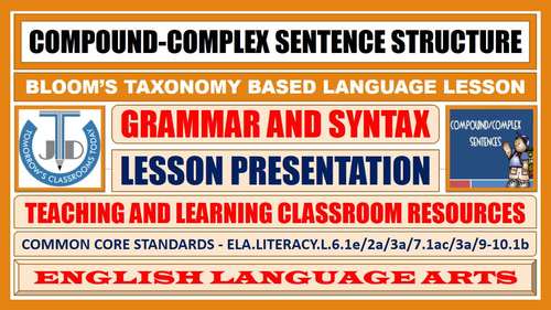 COMPOUND-COMPLEX SENTENCE STRUCTURE: POWERPOINT PRESENTATION by JOHN DSOUZA