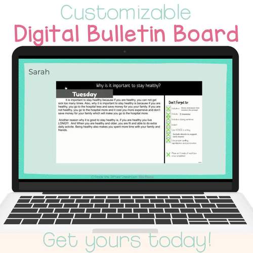 Digital Bulletin Board | Colorful Rainbow | Show off student work ...