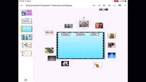 TRANSPARENT, TRANSLUCENT, OPAQUE Drag and Drop Light Activity Digital