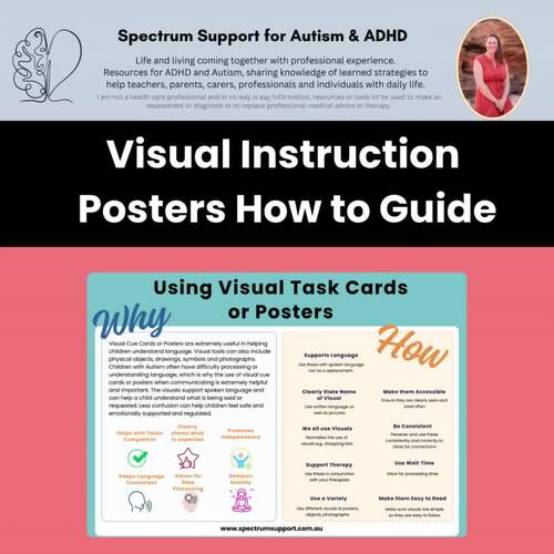 Visual Direction Cards Early Childhood Special Education Cue Cards ...