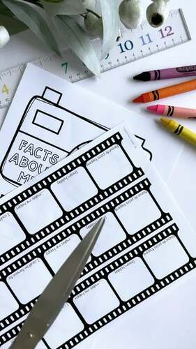 All about Me cameras | Back to school display by Rainbow Sky Creations