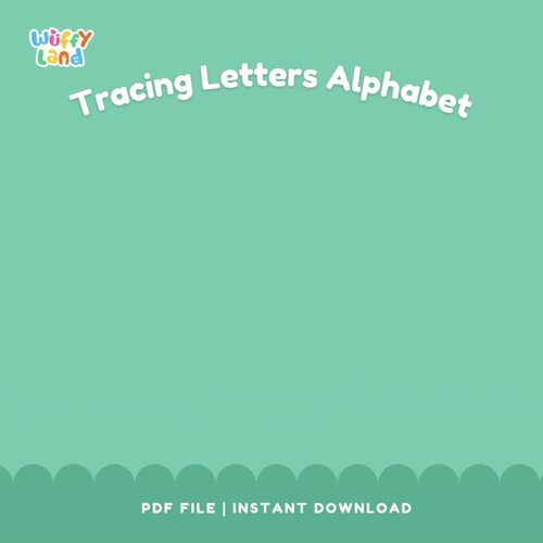 Tracing Letters, Worksheet Kindergarten, Pre K, Printable Alphabet by ...