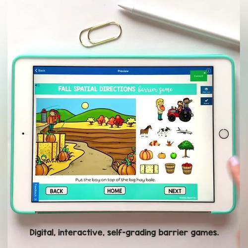 Summer Barrier Game BOOM Cards Speech Therapy - Digital Activities