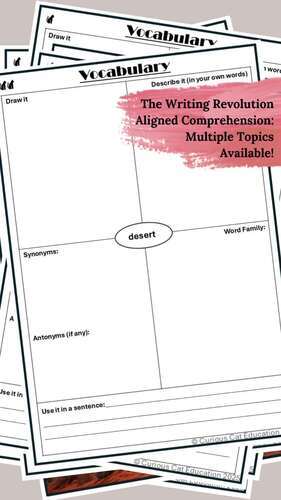 Tropical Climate Zones Comprehension - The Writing Revolution Aligned
