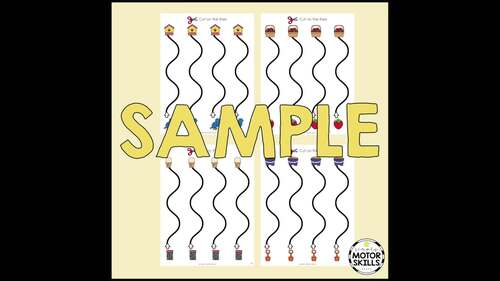 I Can Cut with Scissors - Cutting Lines & Shapes, Glue, Write ...