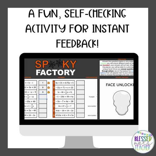 Equations with Variables on Both Sides Digital Activity & Worksheet ...