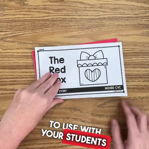 Valentine’s Day Reading Activities, Decodable Reader, Science of Reading