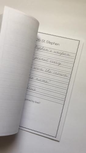 December Catholic Copywork Bundle: Cursive + Printing for Advent and ...