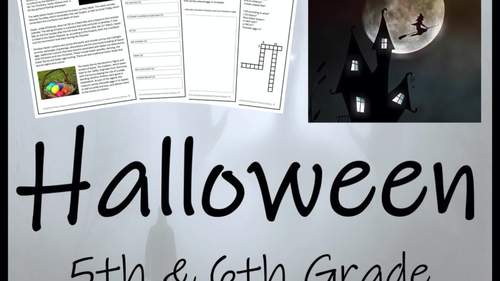 Halloween Close Reading Comprehension Activities | 5th Grade & 6th Grade