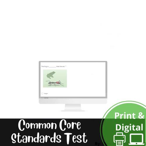 1st Grade Math Beginning and End of Year or Unit Test Digital & PDF BUNDLE