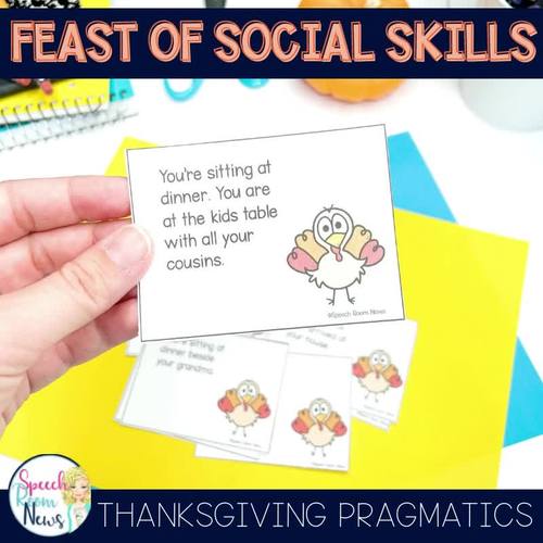 Thanksgiving Pragmatics: Holiday Social Skills for Speech Therapy