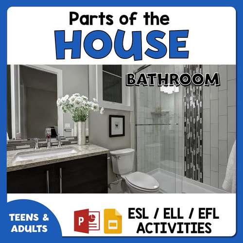 Parts of the House Vocabulary | ESL ELL Activities for Teens and Adults