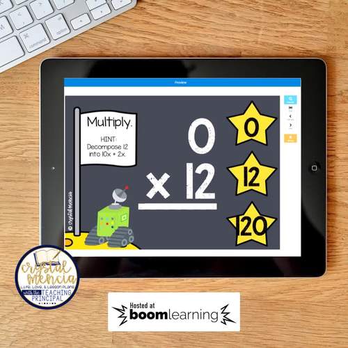 Basic Multiplication Facts x12 Boom Cards™ | Distance Learning | TPT