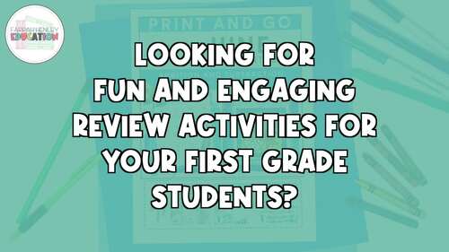 First Grade June Activities for Summer No Prep Printables Review