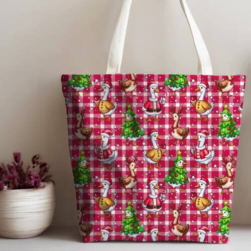 Silly Goose Christmas Seamless Digital Paper Pattern Reindeer Trees ...