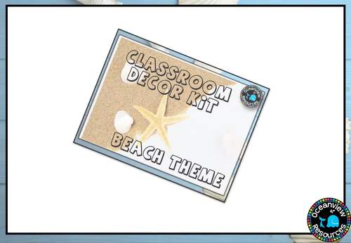 2D, 3D and Alphabet Posters - Beach and Washed Timber Design | TPT