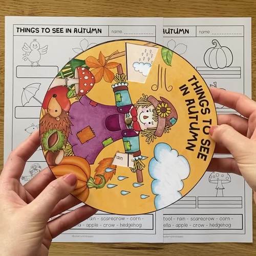 AUTUMN - Vocabulary Wheel by My Teaching Factory | TPT