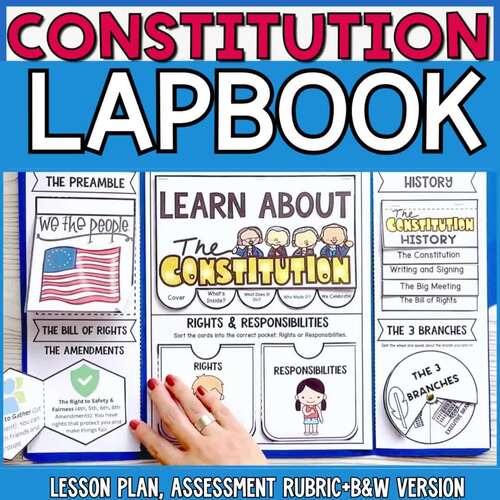 Constitution Day Lapbook-ESL Social Studies Scaffolded Writing Unit ...