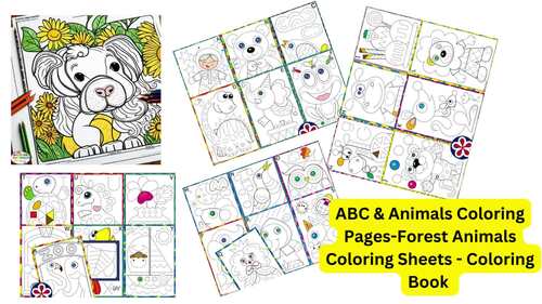 ABC & Animals Coloring Pages-Forest Animals Coloring Sheets - Coloring Book