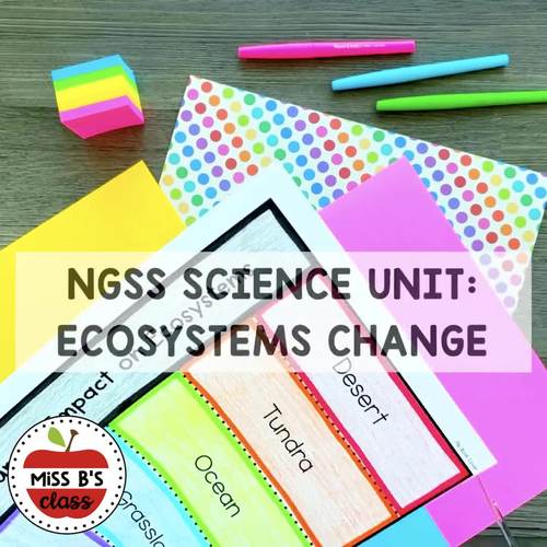 Changing Ecosystems - 3rd Grade NGSS Science Unit 3-LS4-4 by Miss B's Class
