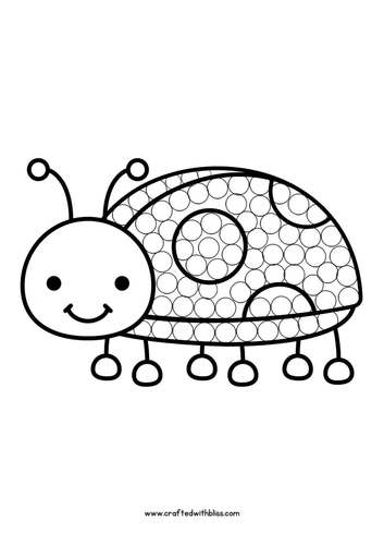 Bugs and Insects Q-TIP Painting for kids, Bugs and Insects Q-TIP Fine Motor