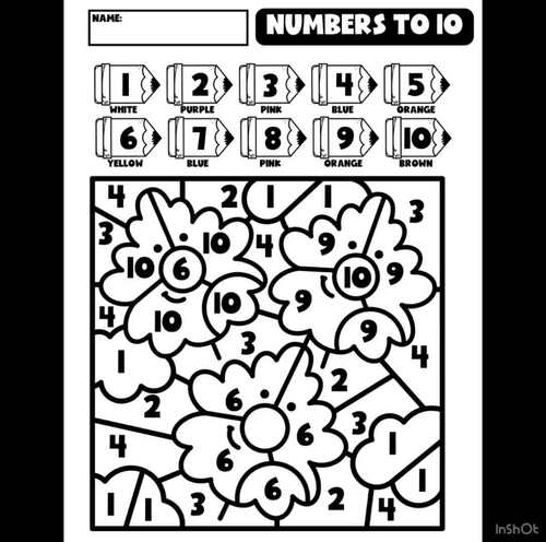 Fall K-1 Math Activities | Color by Skill Number Recognition to 10 ...