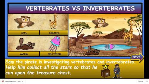 Vertebrates vs Invertebrates: Interactive Google Slides + PPT+ 2 Worksheets