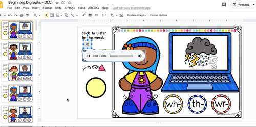 Google Classroom Beginning Digraphs by Della Larsen's Class | TPT