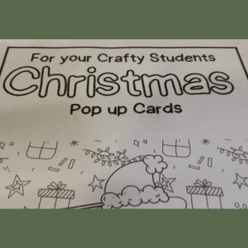 3D Christmas Pop-up Cards for Teenagers by Australian Curriculum Adventures