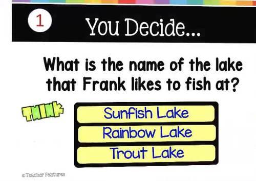 Main Idea Key Detail Supporting Detail Reading Comprehension Passages ...