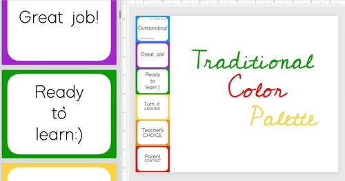 Behavior Clip Chart 4 color ways (Ready to print or Edit Text 8.5 x 11 ...