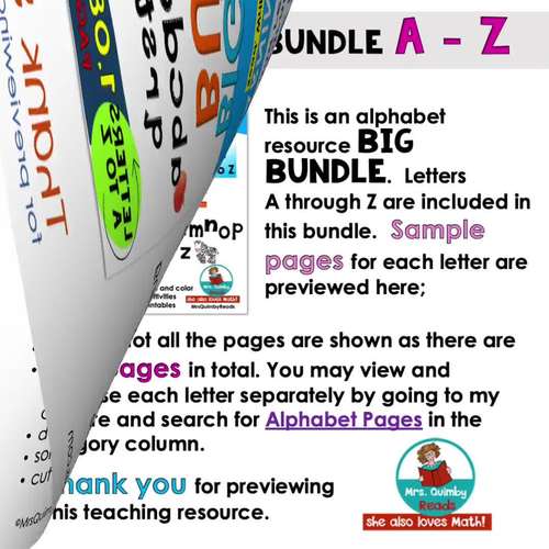 Learning the Alphabet | Kindergarten | Preschool | from A to Z | BIG Bundle