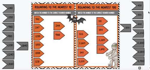 Halloween Math Digital Choice Board | Distance Learning by Design Education