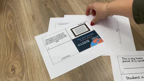 Typing keyboard practice booklet WPM words per minute space themed