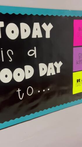 Today Is A Good Day To... Bulletin Board by Reagan Newton | TPT