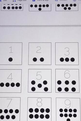 Number cards 1-12 w/counting dots and tracing by FerAg | TPT