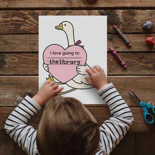 Silly Goose Bulletin Board Door Valentines Day Craft Writing February ...