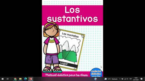 Sustantivos comunes, posters digitales | PowerPoint | Spanish Resources