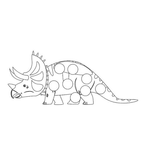 Dinosaur Do-A-Dot Coloring Pages by Mommy Evolution | TPT