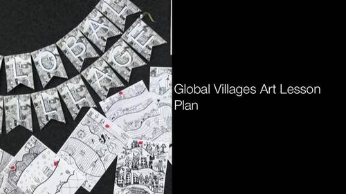 Elements of Art lesson plan for GLOBAL VILLAGES Art project 4th-7th grade