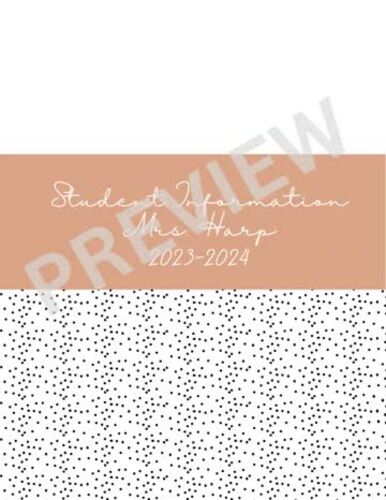Editable Warm Neutral Dots Binder Covers and Spine Labels | TPT