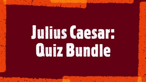 Julius Caesar Self-Grading Quiz Bundle for Google Drive | TpT