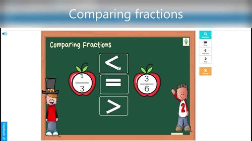Comparing Fractions Boom card by SG Math Guru | TPT