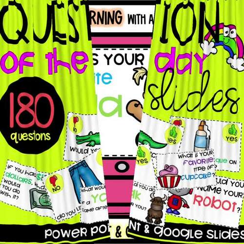 Question of the Day Slides l Digital Questions of the Day l Morning ...