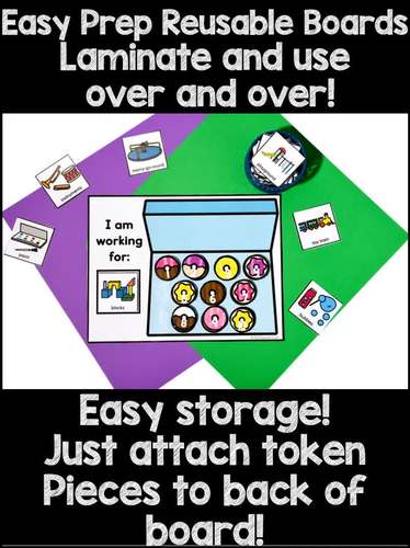 Donut Token Board Behavior Chart Positive Behavior Support with ...