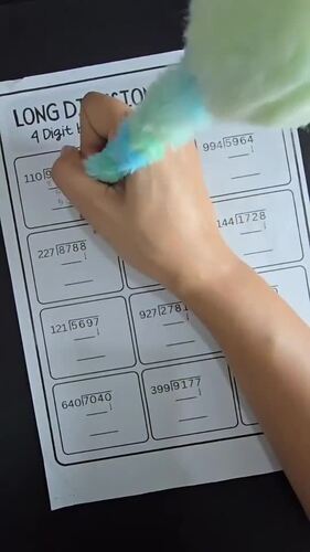 Long Division Practice : 4 Digit by 3 Digit Mastery! Worksheets | Math