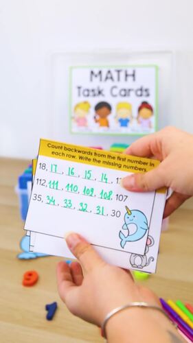 U1 Counting to 120 Task Cards by My Nerdy Teacher | TPT