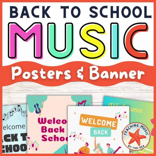 Back to School Music Posters and Banner | Music Classroom Decor ...