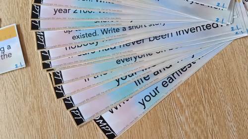 Creative Writing Prompts on TASK CARDS for Distance Learning & Classroom